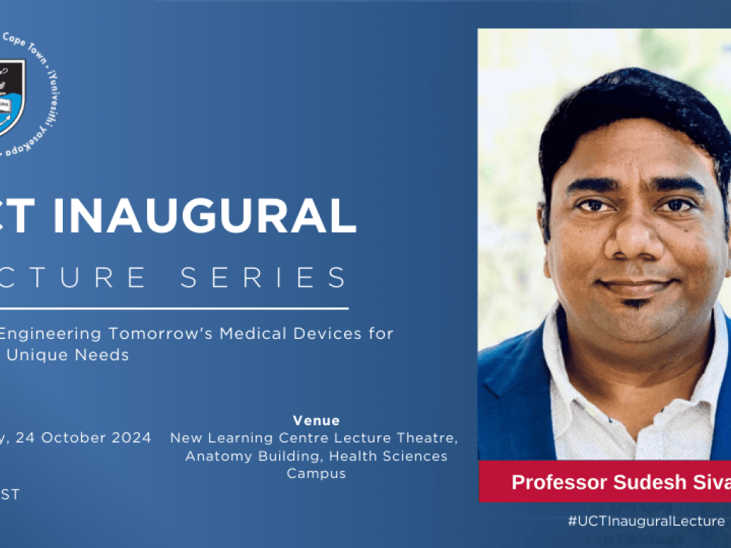 UCT Inaugural Lecture: Professor Sudesh Sivarasu | Faculty of Health Sciences