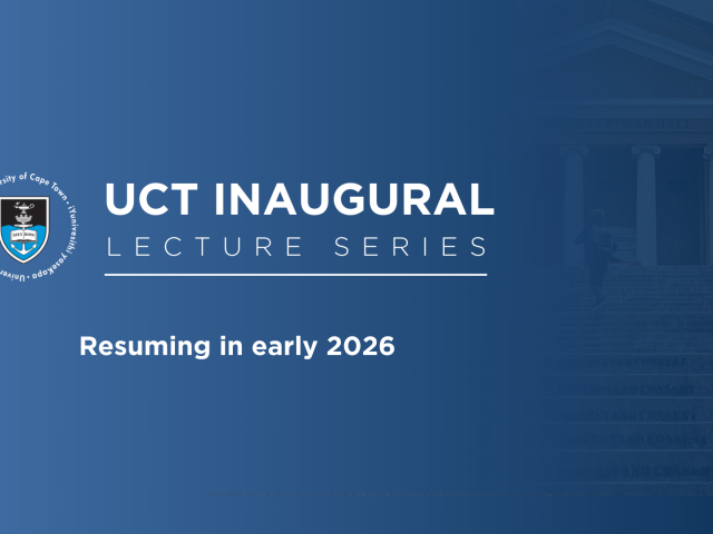 UCT Inaugural Lectures 2026 | Faculty of Health Sciences